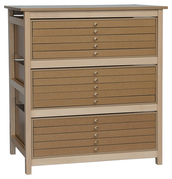 Commode meuble à plans, design élégant | Ebénisterie Auboi